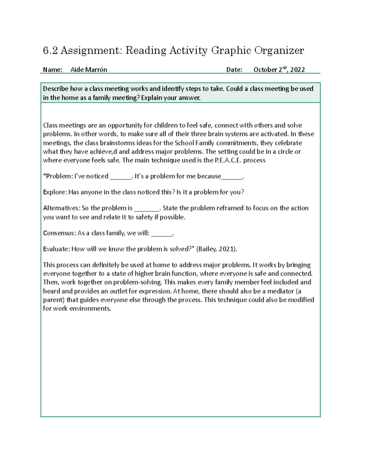 6 Mandatory Activity For Module 6 Positive Intent And Consequences