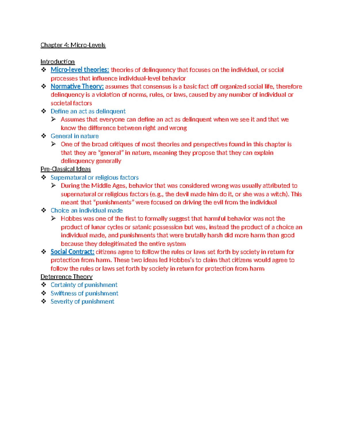Micro Theorys - notes - Chapter 4: Micro-Levels Introduction Micro ...