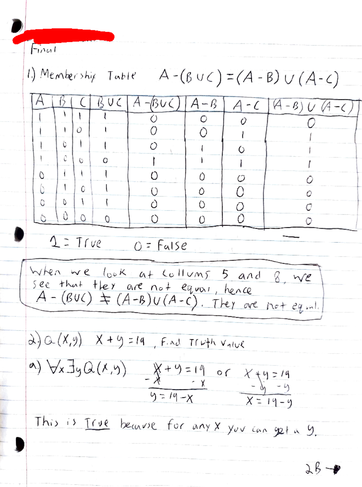 Discrete Math Final Exam - 6iop Ro Sal Memerhif Tuble A ####### -(6 uc ...