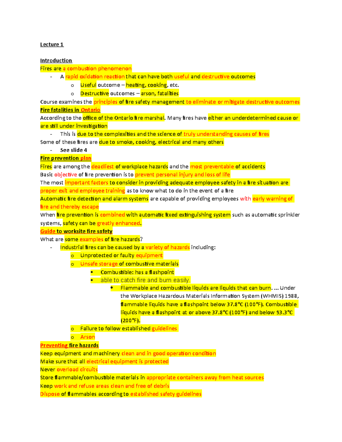 Lecture 1 - Lecture 1 Introduction Fires are a combustion phenomenon ...
