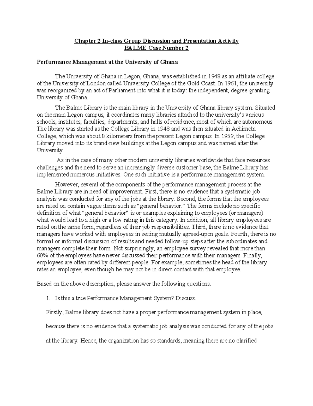 Chapter 2 Tutorial Question (Auto Recovered) - Chapter 2 In-class Group Discussion and ...