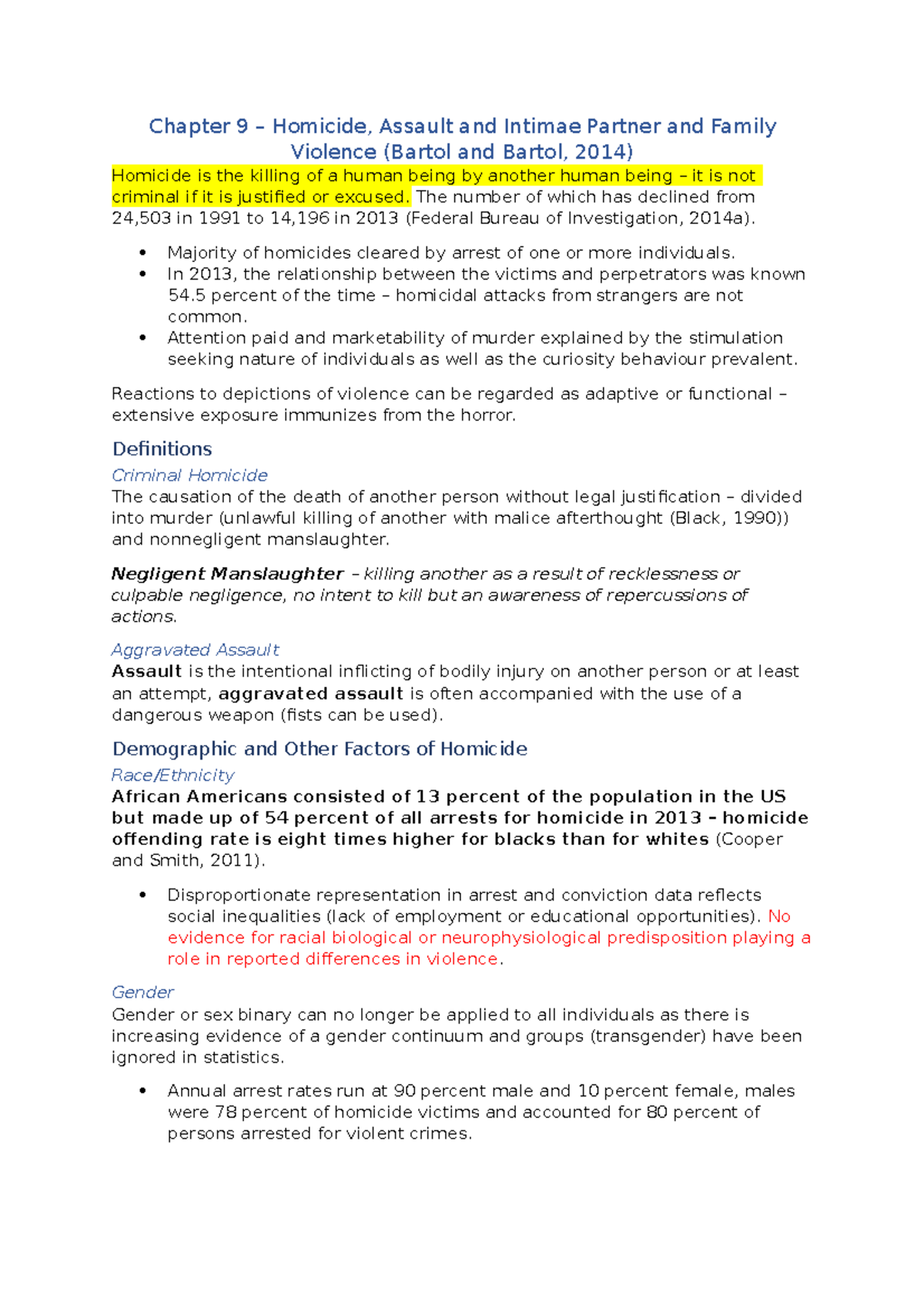 Homicide and Mass Murder - Chapter 9 – Homicide, Assault and Intimae ...