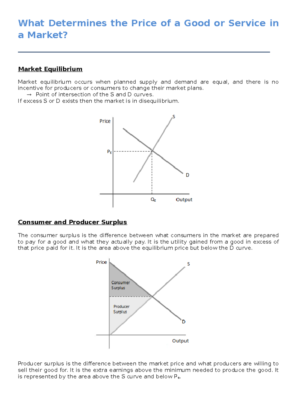1.3.4What Determines the Price of a Good or Service in a Market - What ...