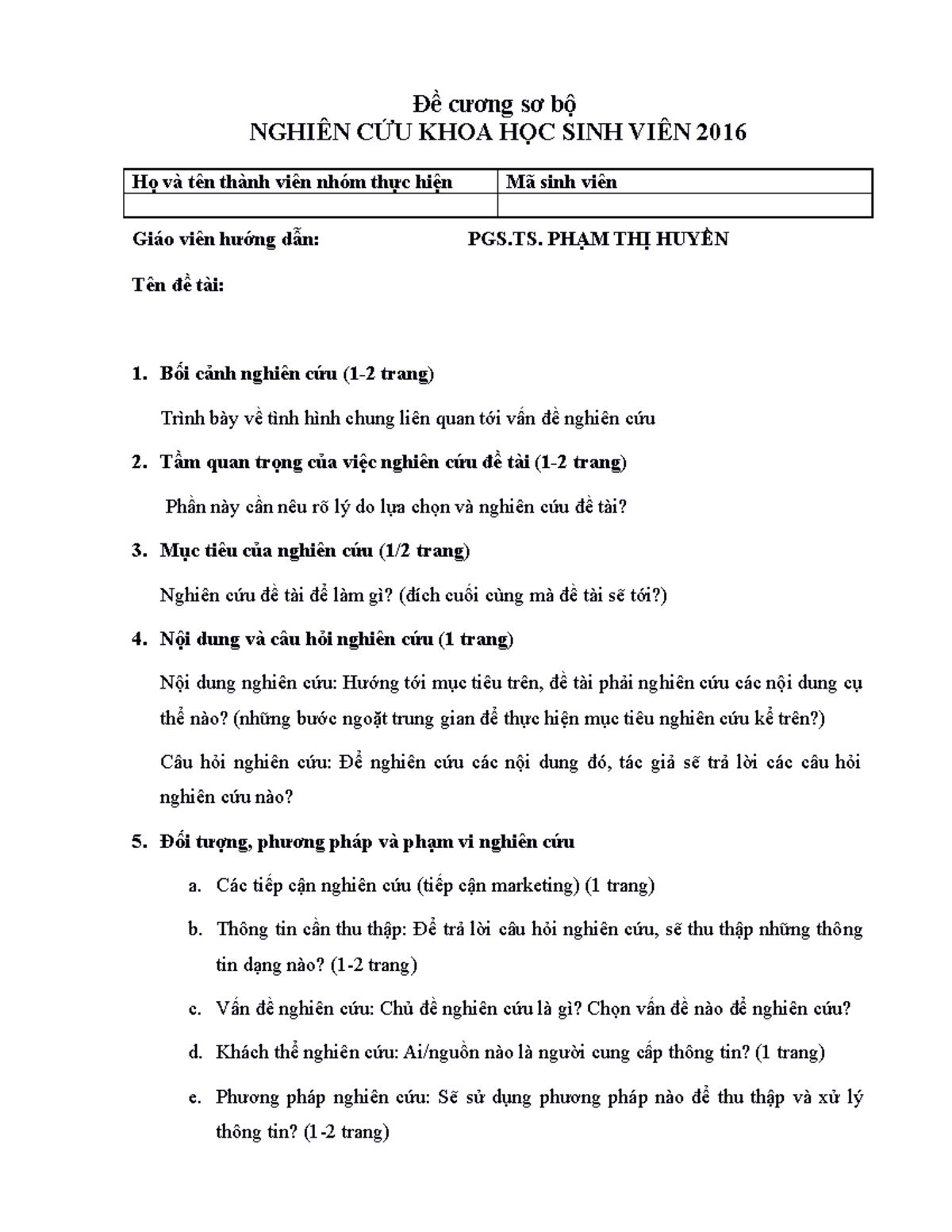 Mu d cng NCKH s b - jkmmm - Đề cương sơ bộ NGHIÊN CỨU KHOA HỌC SINH ...