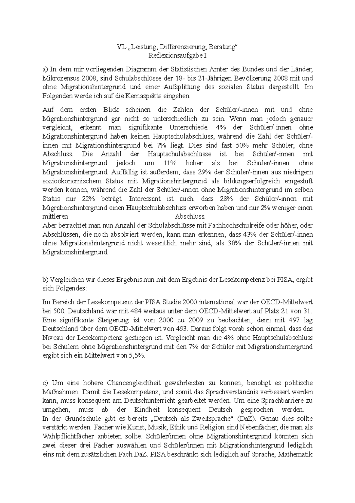 Reflexion schreiben beispieltext: die perfekte anleitung _ reflexion ...