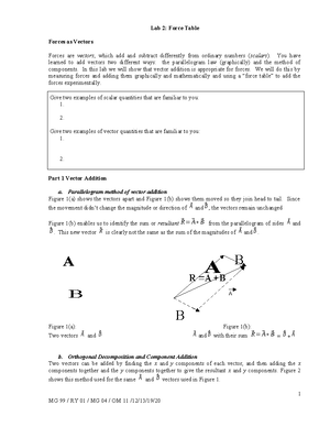 LAB 2 Distance Velocity and Acceleration A - PHYSICS 1111 Lab # 2 Your ...