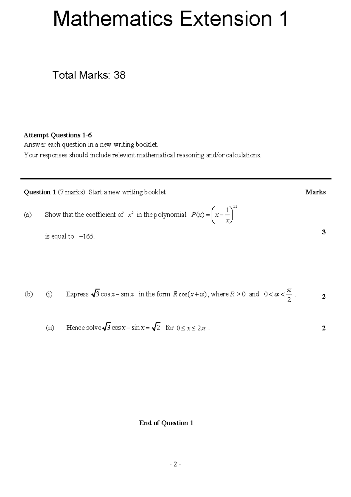HSCE2 EXAM - Very gord - Attempt Questions 1- Answer each question in a ...