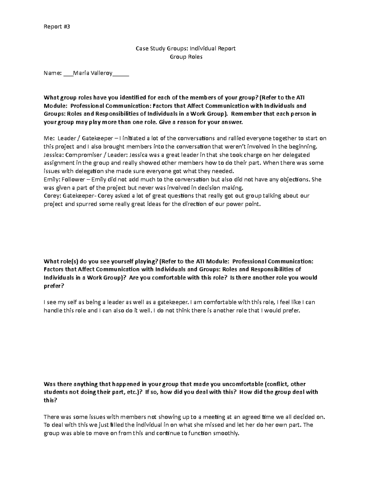 Case Study Progress report 3 2020 - NU 842 - Avila - Studocu