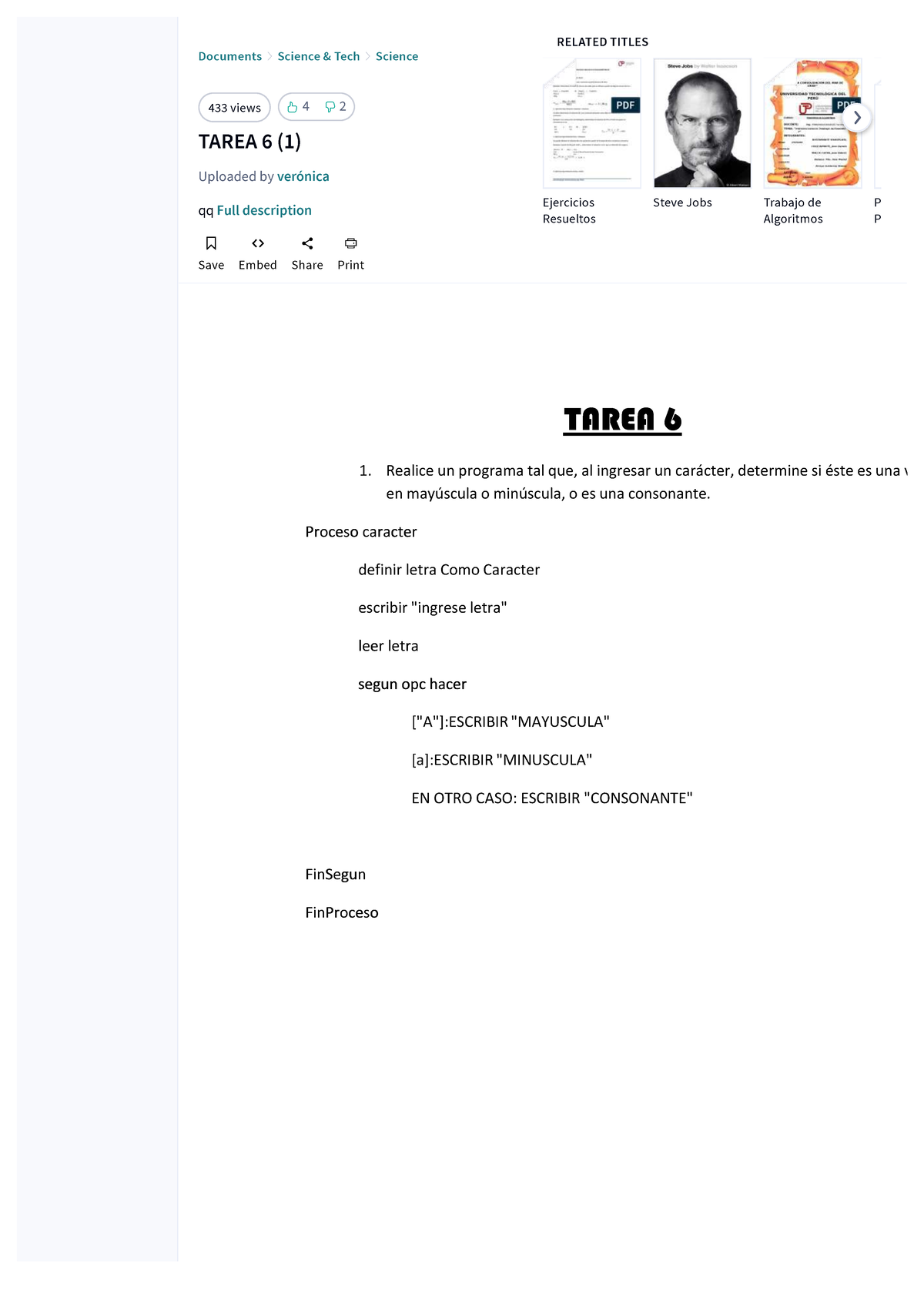 Pdf-tarea-6-1 compress - TAREA 6 (1) Uploaded by verónica qq Full description Save Embed Print ...