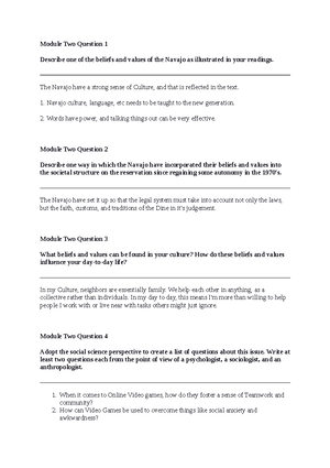 Joshua Lakin SCS 200 Applied Social Sciences - Module Four Question 1 ...
