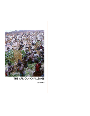 African Challenge assignment 1 - African Challenge, People and the ...
