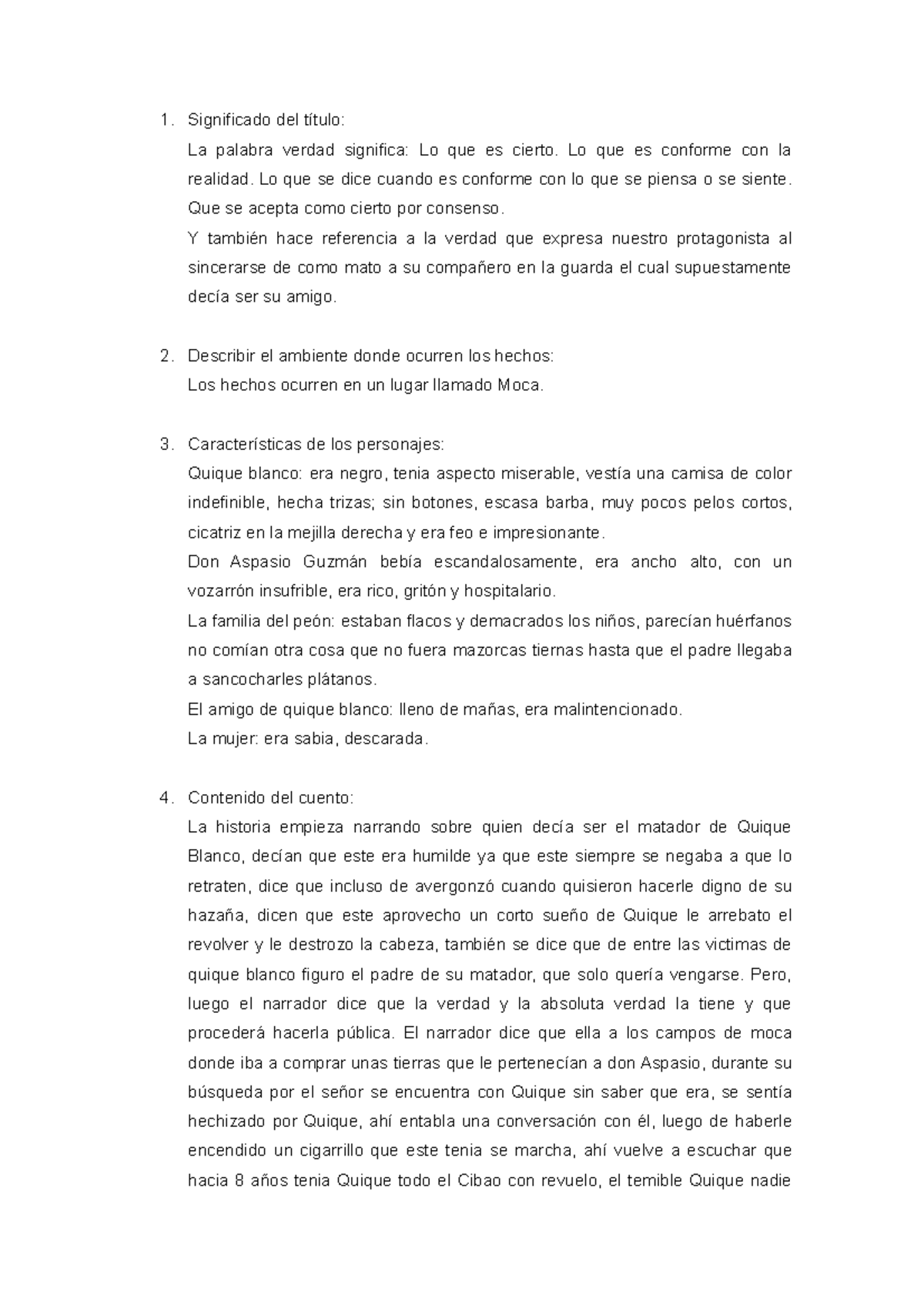 Significado del título - Significado del título: La palabra verdad ...