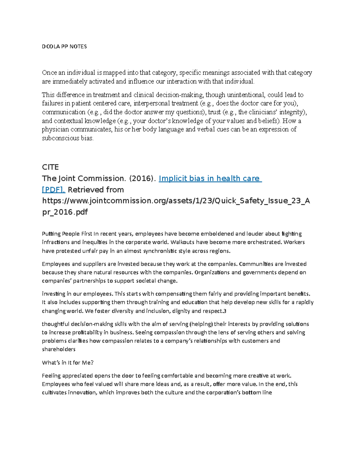 Week 5 power point speaking points Leadership assessment - DCOLA PP ...