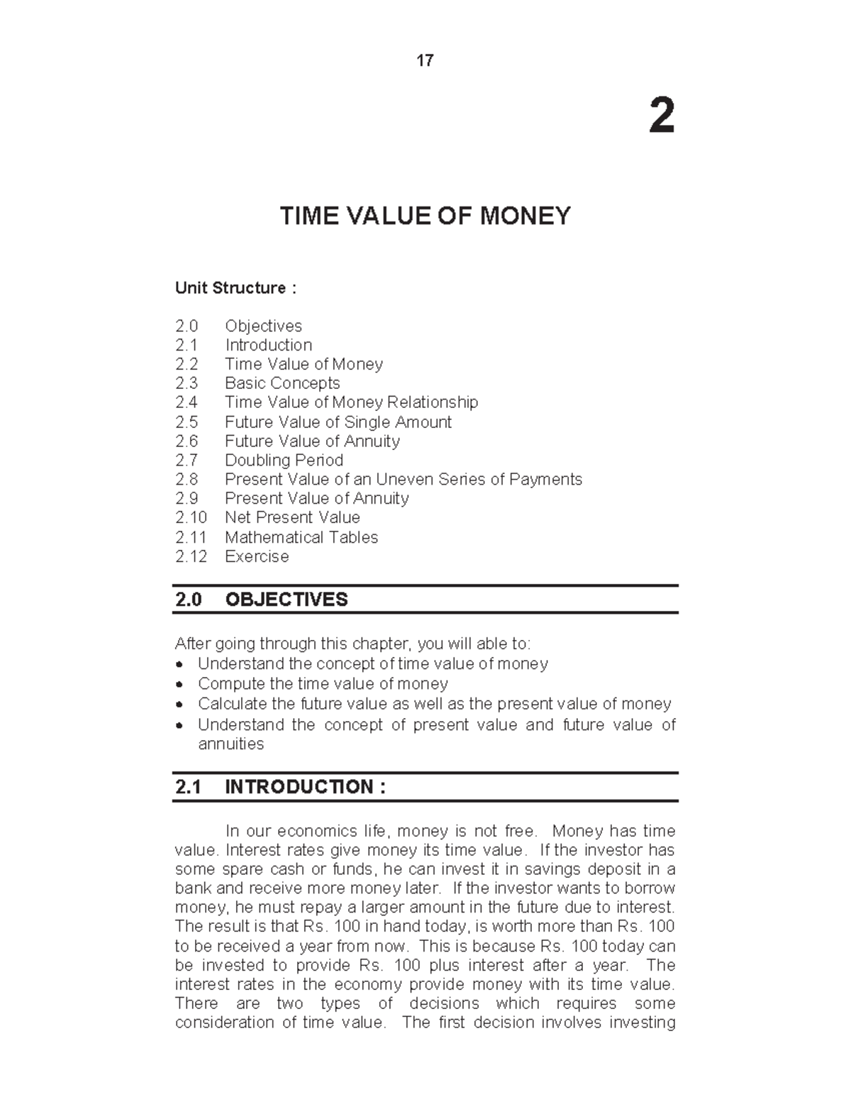 Advance-Financial-Management chapter 2 - 2 TIME VALUE OF MONEY Unit ...