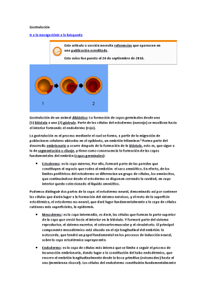 Gastrulación - Resumen Embriología Humana - Gastrulación: la línea ...