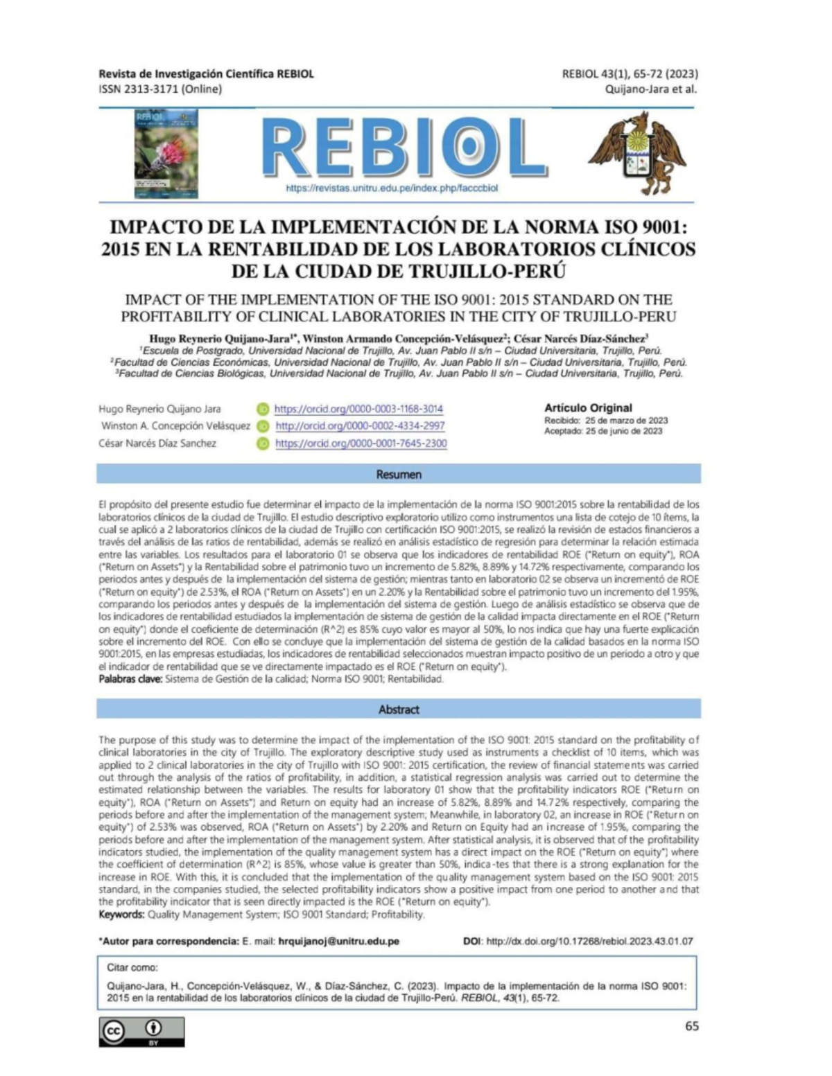 Normas iso - Quimica - Studocu