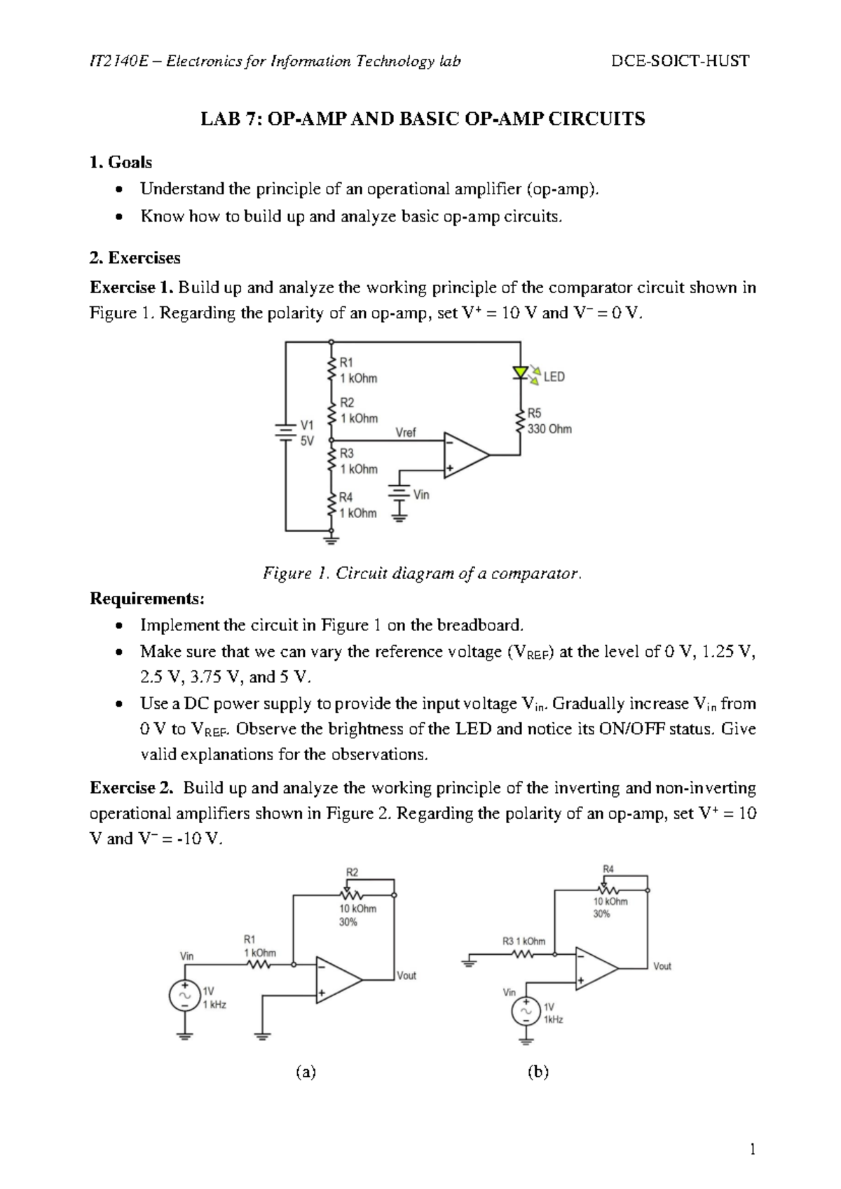 Lab 07 2023 2 hand-out - IT2140E – Electronics for Information ...