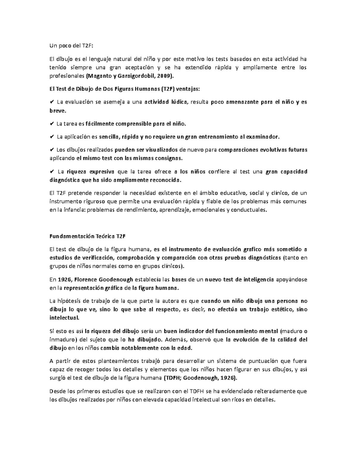 Antecedentes del T2F - Un poco del T2F: El dibujo es el lenguaje ...