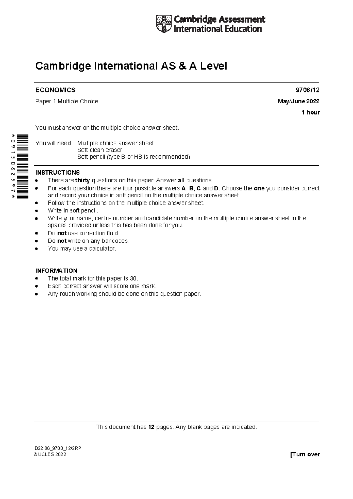 9708 s22 qp 12 - 9708 Learner Guide (for examination from 2023) - This ...