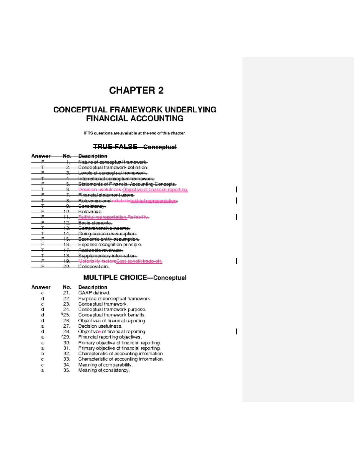 Ch02chapter 2-3 - CHAPTER 2 CONCEPTUAL FRAMEWORK UNDERLYING FINANCIAL ...