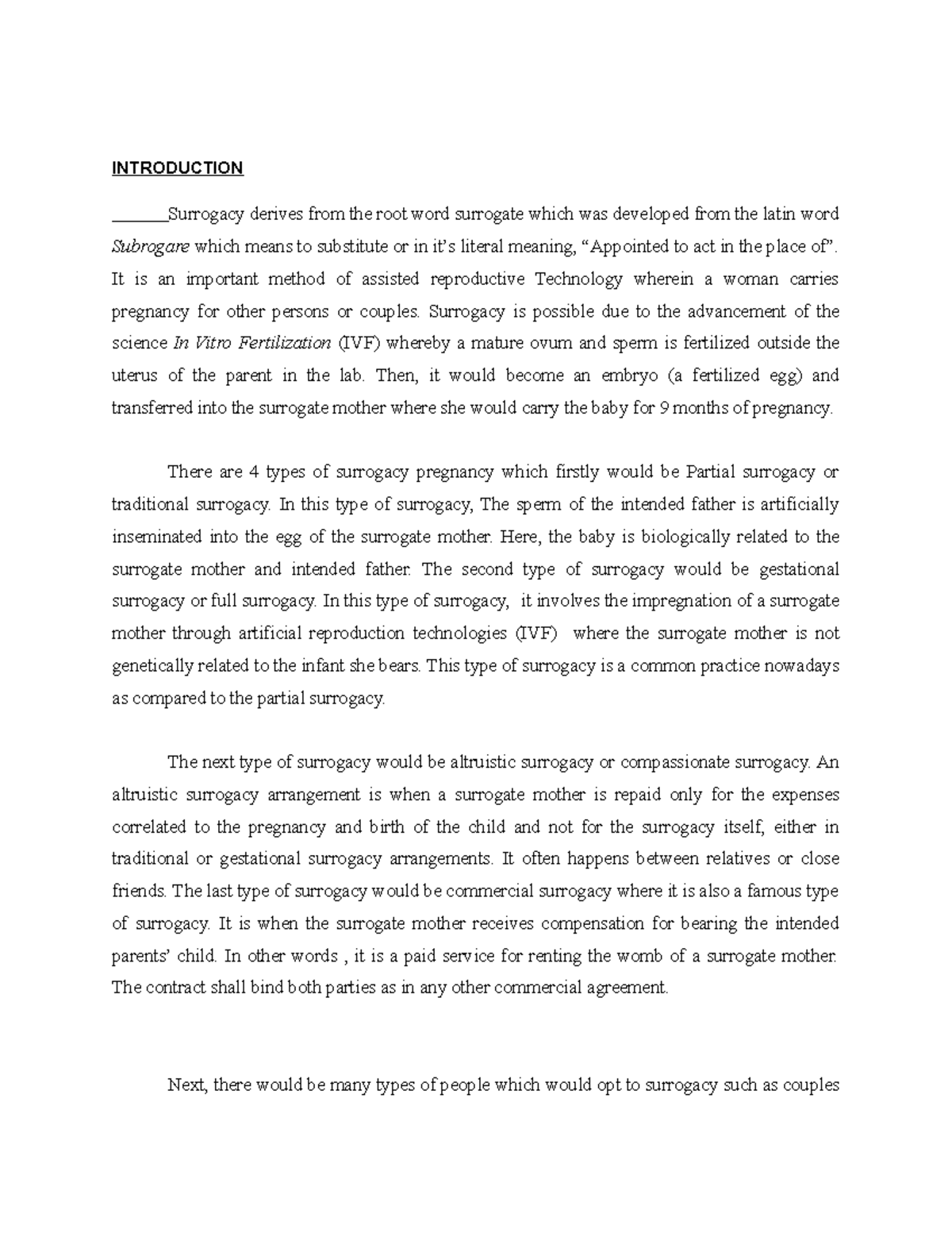 483- Surrogacy: Moral persepctive - MORAL AND ETHICAL ISSUES IN LAW ...