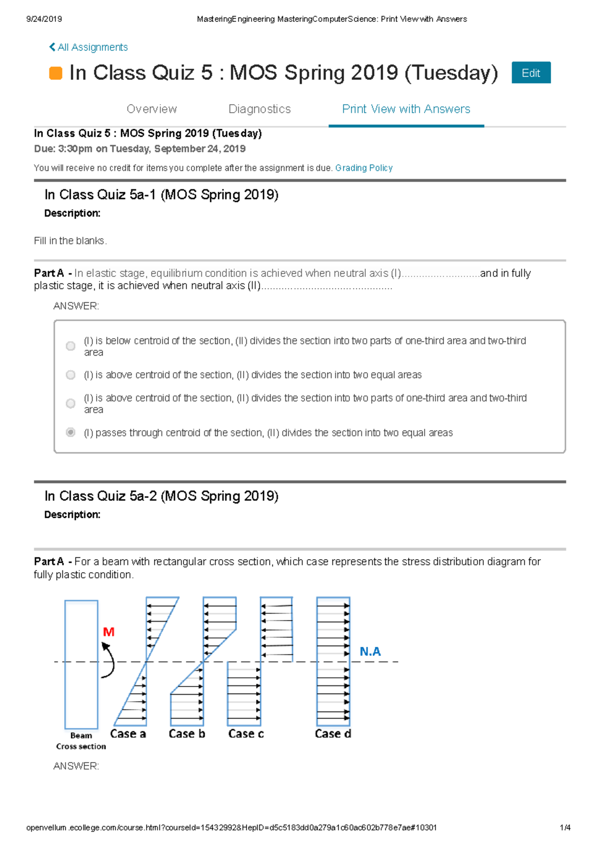 Quiz 5 2019, questions and answers - All Assignments In Class Quiz 5 ...