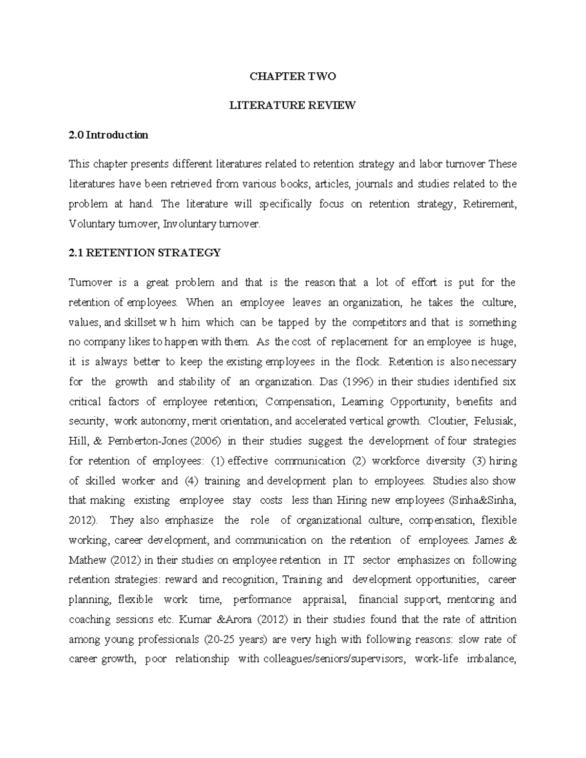 Chapter 2 - It's very understable - CHAPTER TWO LITERATURE REVIEW 2 ...