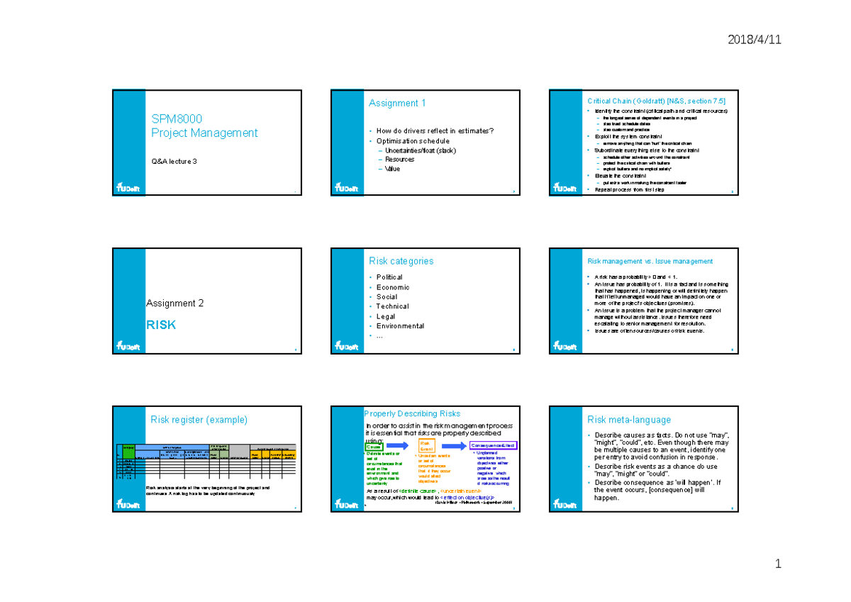 L3 - Q&A - Warning: TT: undefined function: 3 2018/4/ 1 1 SPM Project ...