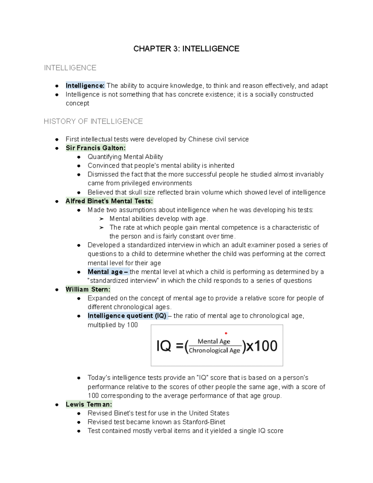 PSYCO 105_ CHAPTER 3 - 105 - UAlberta - Studocu