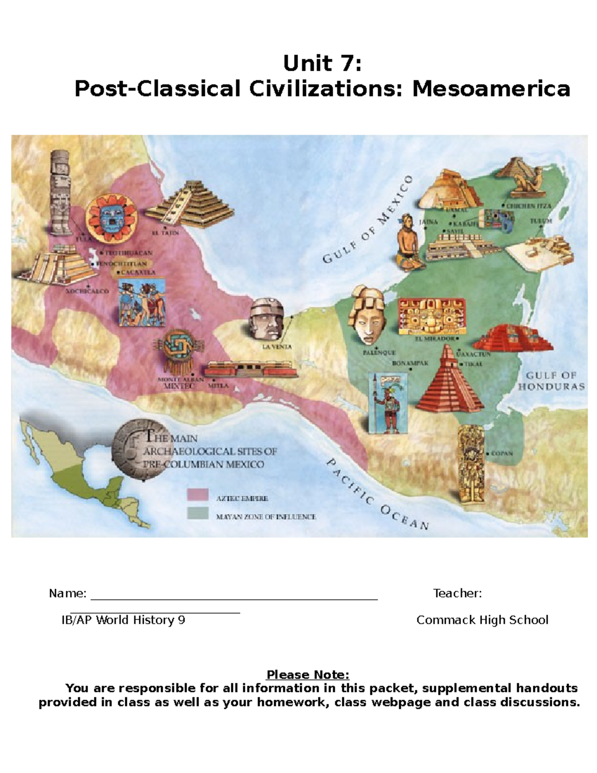 Unit 7 Packet - Mesoamerica (1) - Unit 7: Post-Classical Civilizations ...