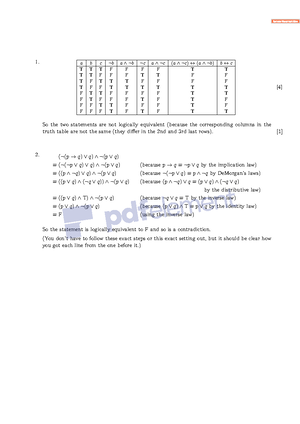 Assignment 3Solutions - MAT1830 - Discrete Mathematics for Computer Science Assignment # Submit ...