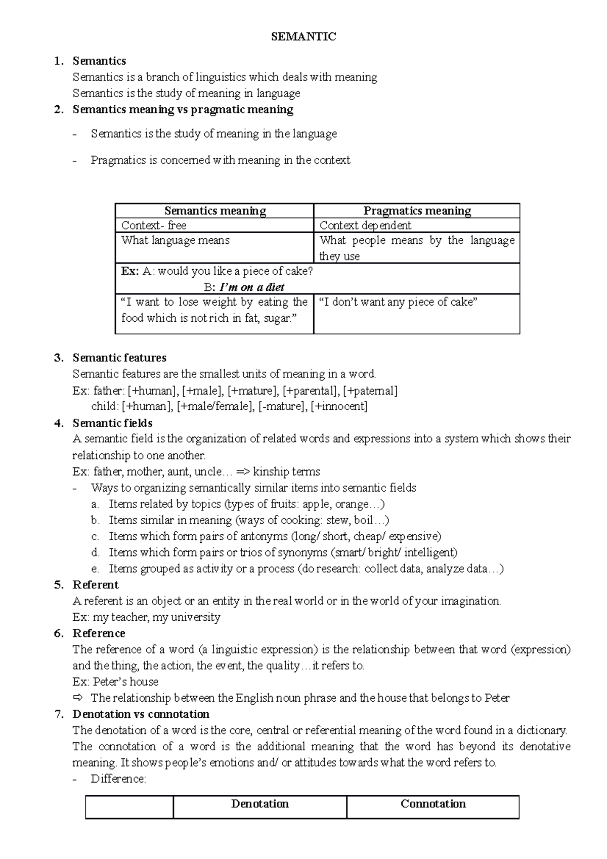 A- Semantics-phuong - SEMANTIC Semantics Semantics is a branch of ...