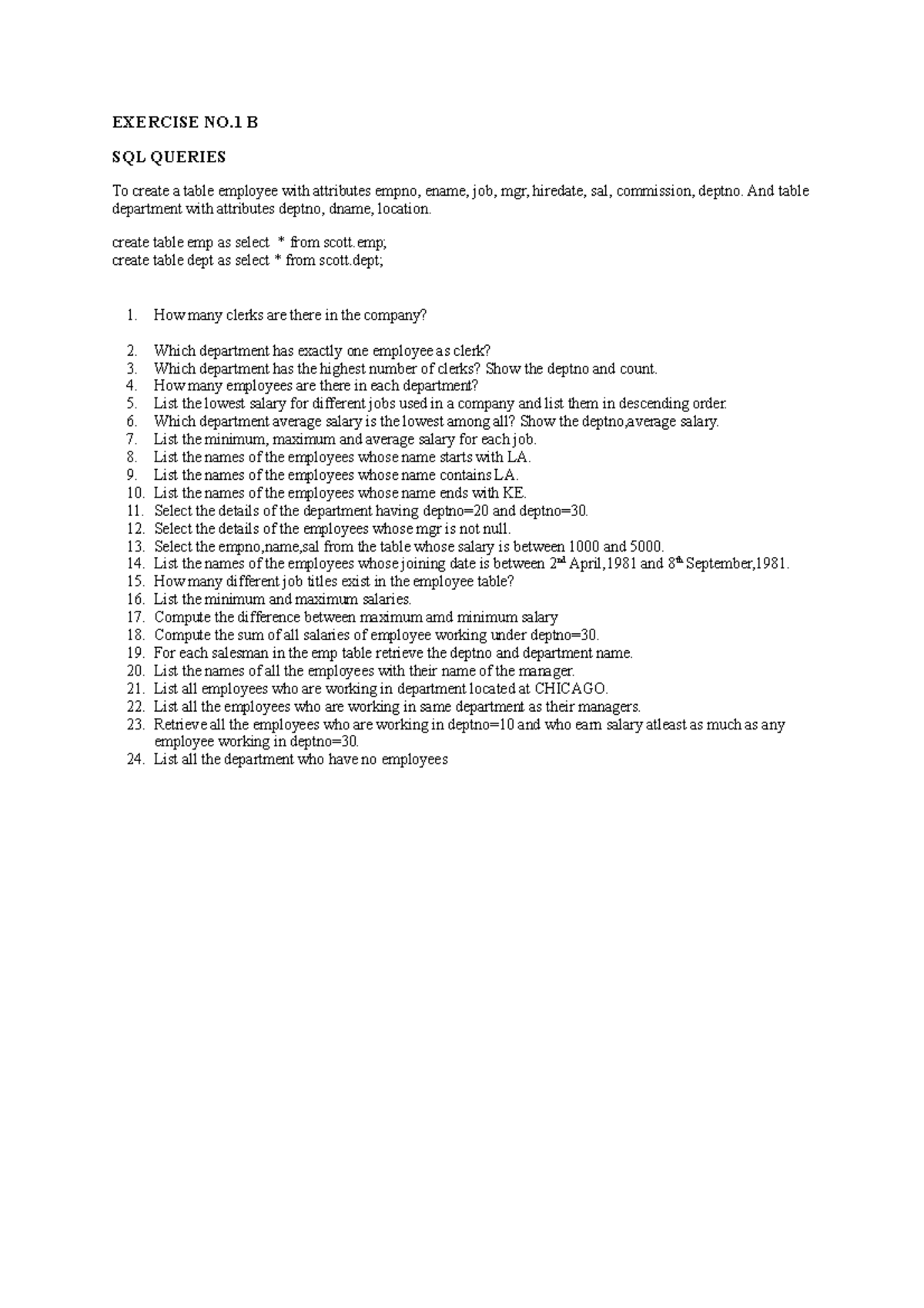 EX NO - Database Lab sessions : MADS 4009 Mobile Application Strategy ...