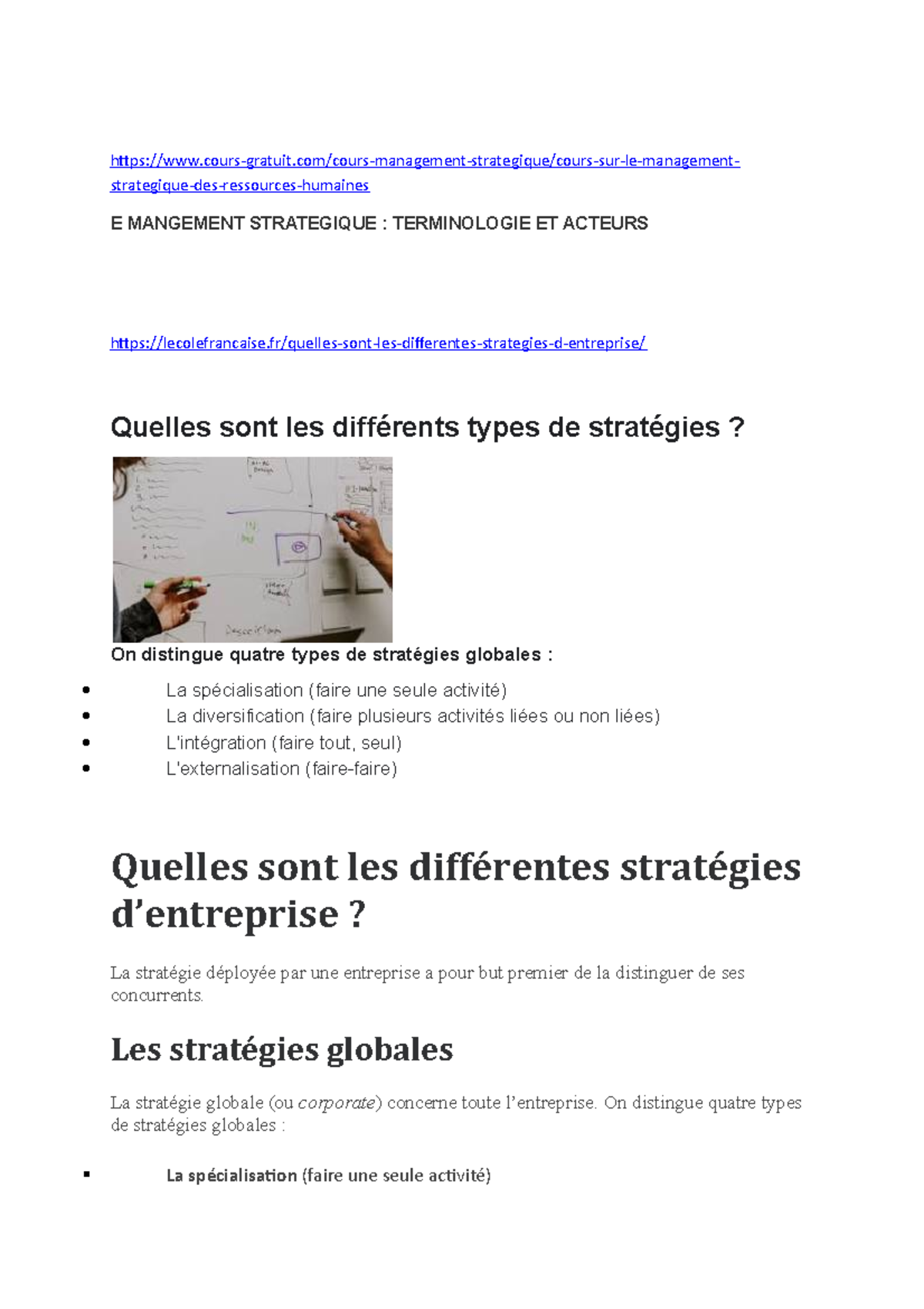 Stratégies et MS - cours-gratuit/cours-management-strategique/cours-sur ...