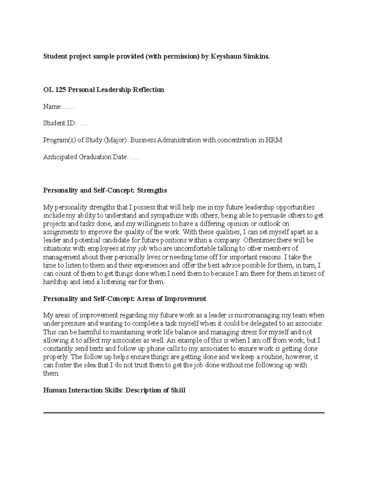7-3 Final Project - Student Example - OL215 - SNHU - Studocu