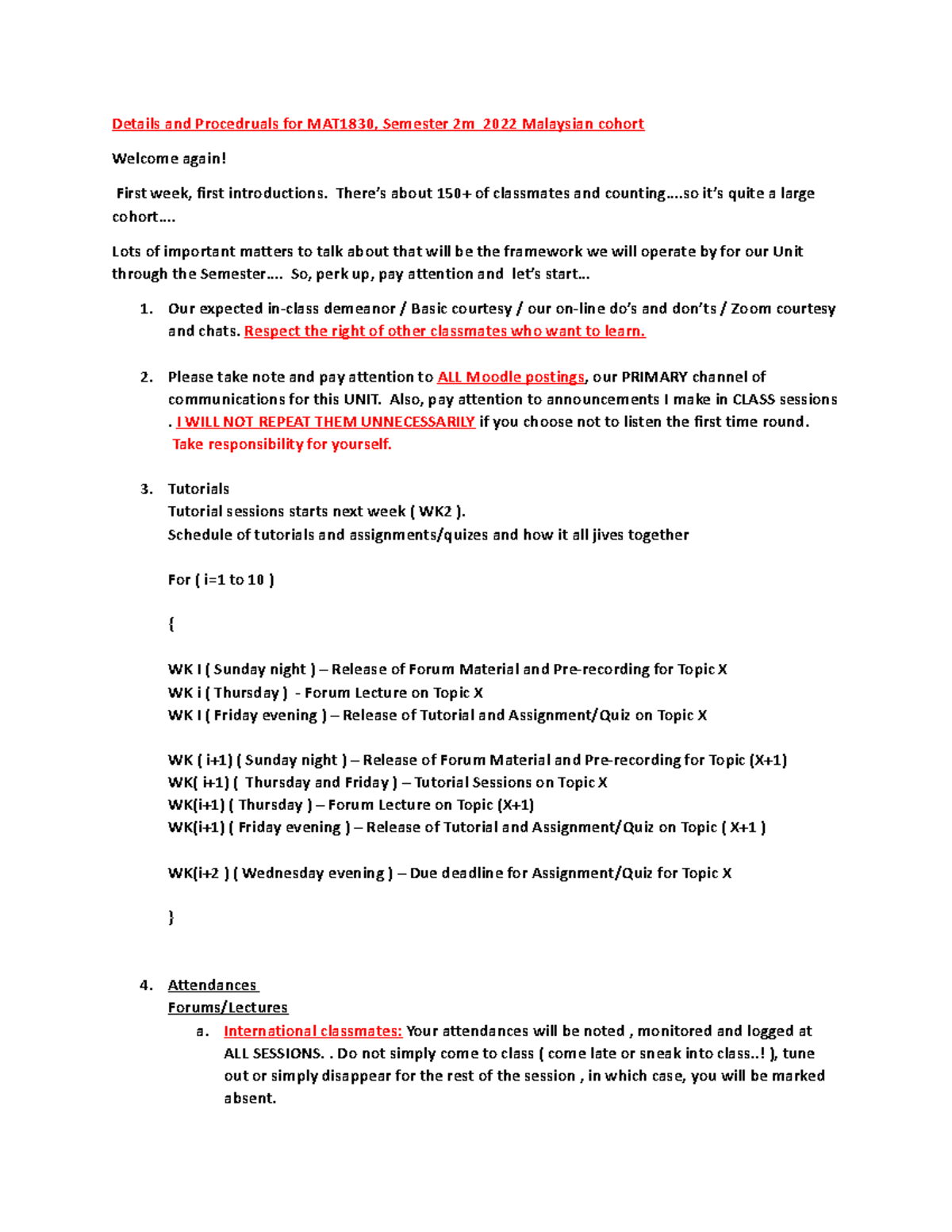 Procedures and House-rules - Details and Procedruals for MAT1830 ...