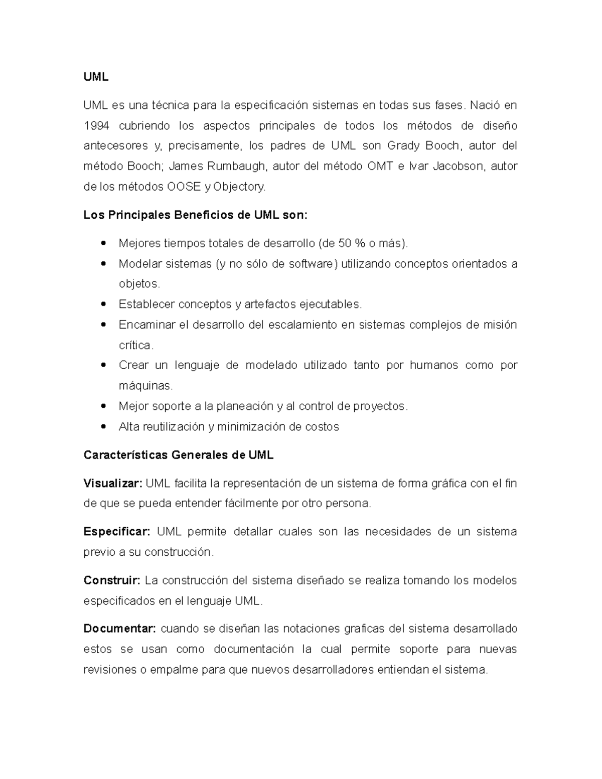 Foro UML - foro lenguaje unificado de modelación - UML UML es una ...