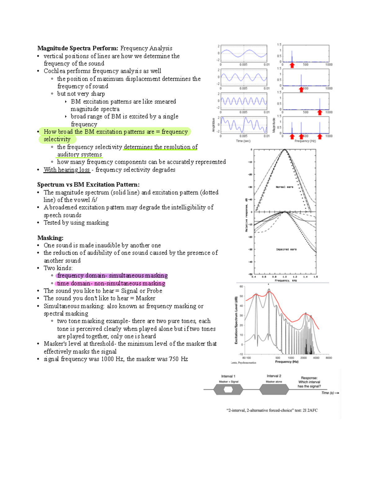 Frequency Selectivity - Studocu