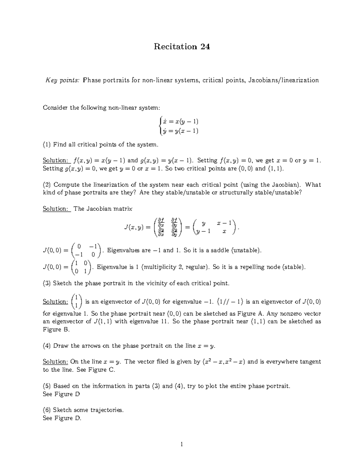 Solution to Recitation 24 - December 5 - Recitation 24 Key points:Phase ...