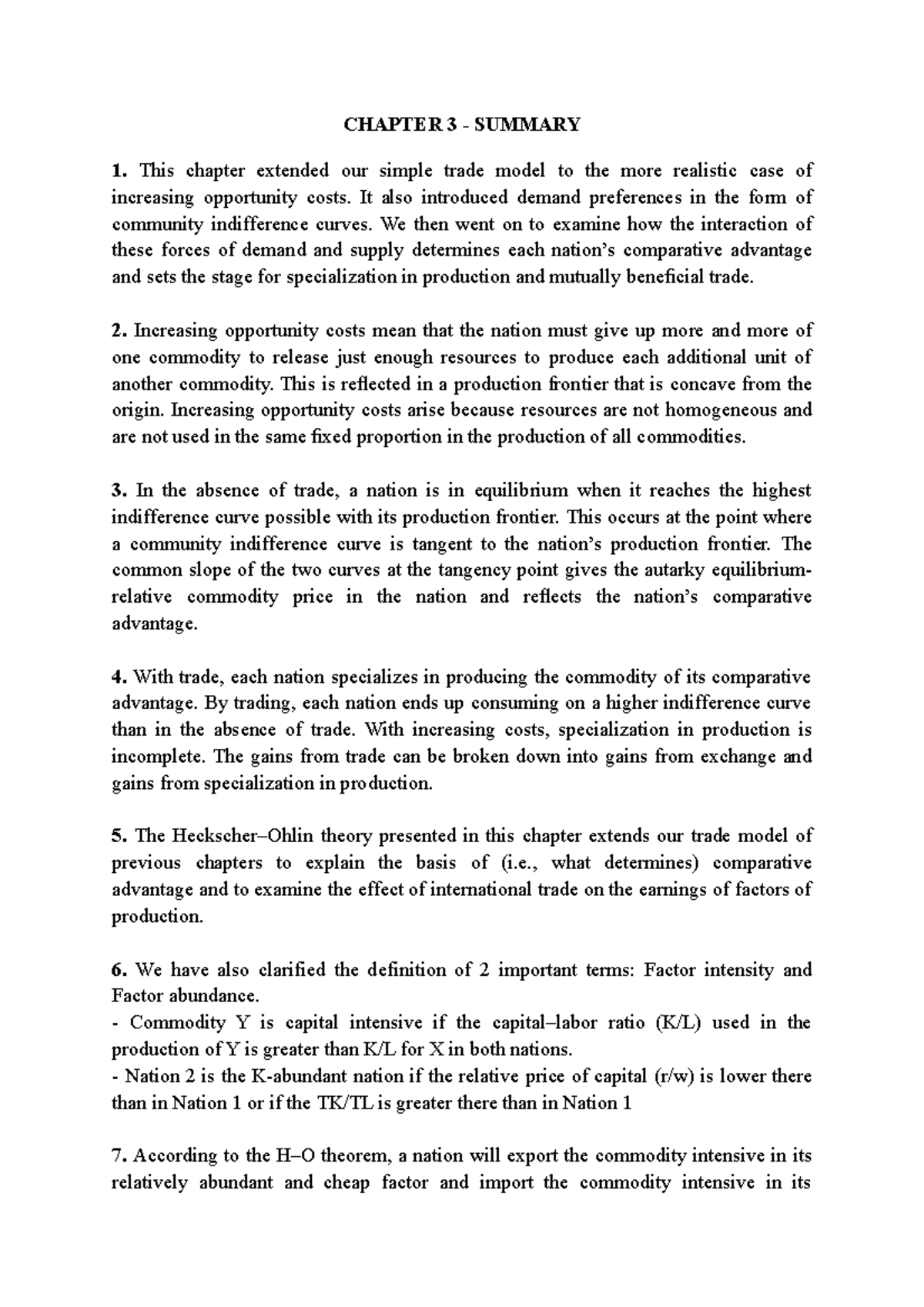Chap 3 Summary - Lecture notes 4 - CHAPTER 3 - SUMMARY 1. This chapter ...