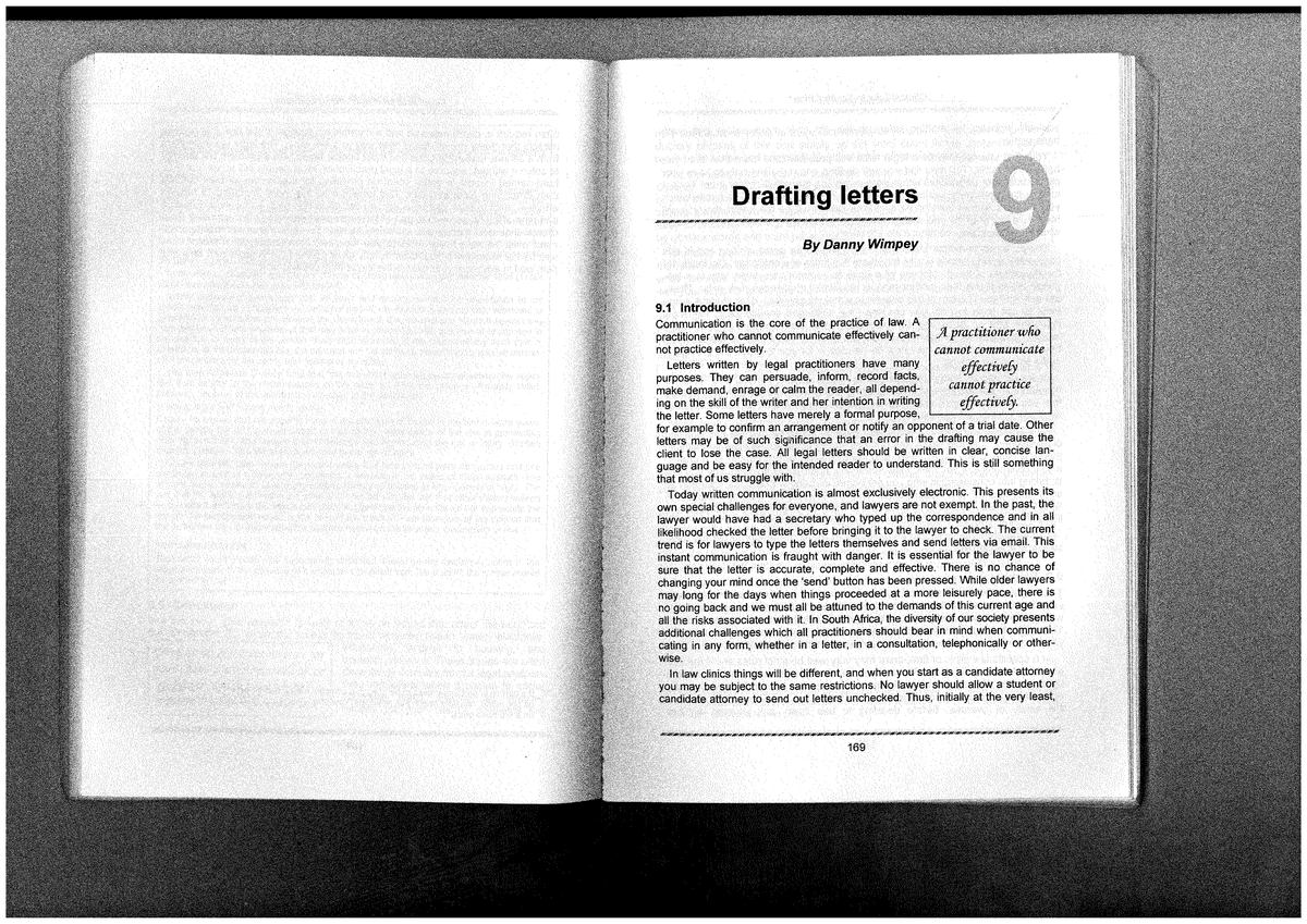 Chapter 9 of the textbook - LPRC4812 - Studocu