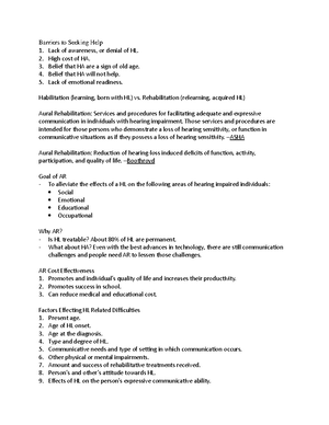 Audiology Paper - Case study audio rehab - Audiology Final Paper ...