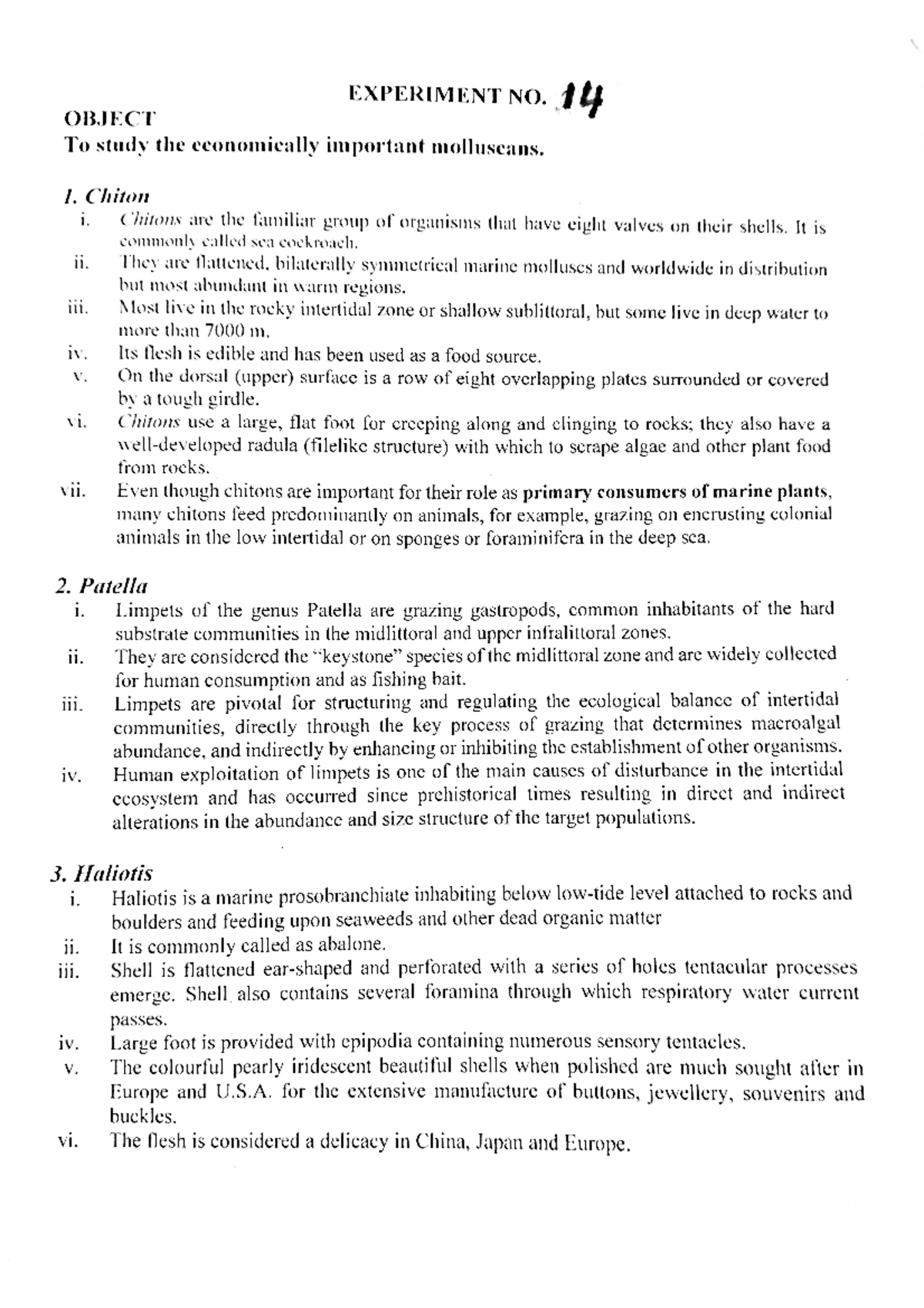 Experiment no 14 - EXPERIMENT NO. 14 OBJECT To study the economically ...