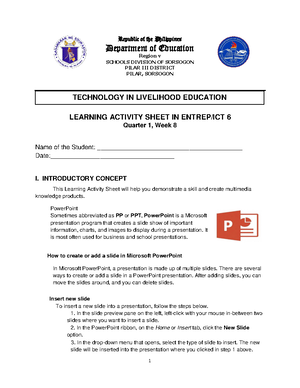 ICT6 WEEK 5 - module - Republic of the Philippines Department of ...