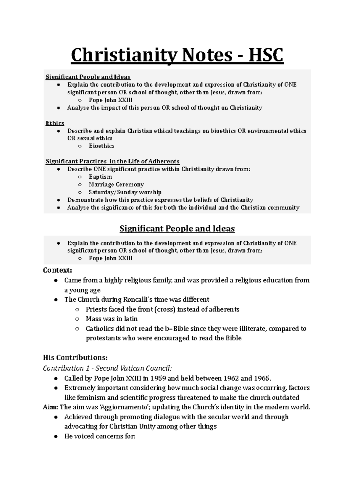 Sor-notes-christianity - Christianity Notes - HSC Significant People ...