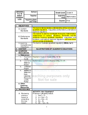 14B - Analyzing the Effects of Changing the Values of a, h and k of a Quadratic Function on its ...