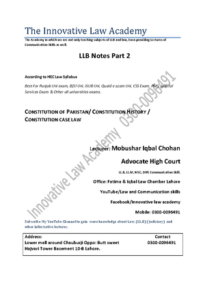 Law of torts llb part 1 - study notes for llb students - The Innovative ...