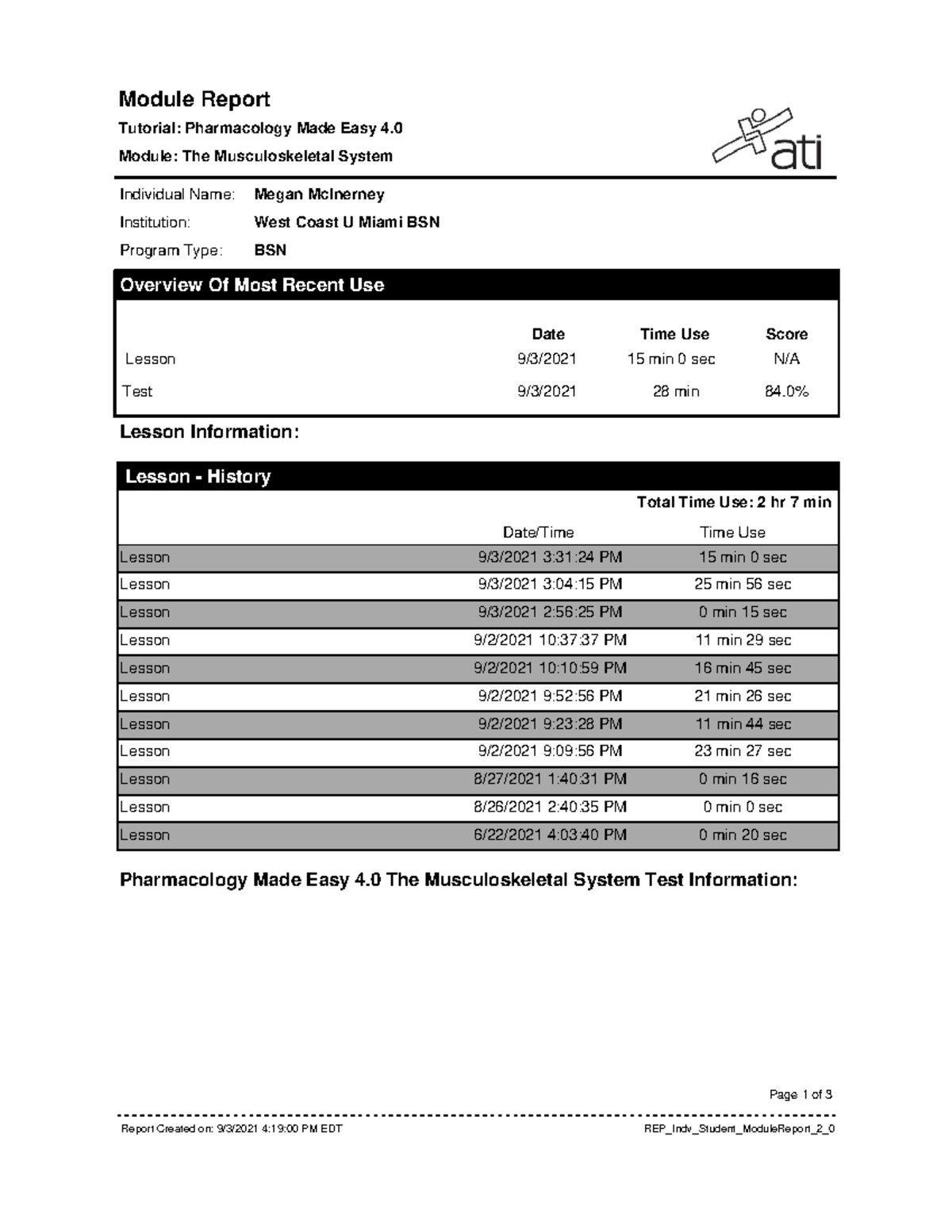 The Musculoskeletal System - Module Report Tutorial: Pharmacology Made ...
