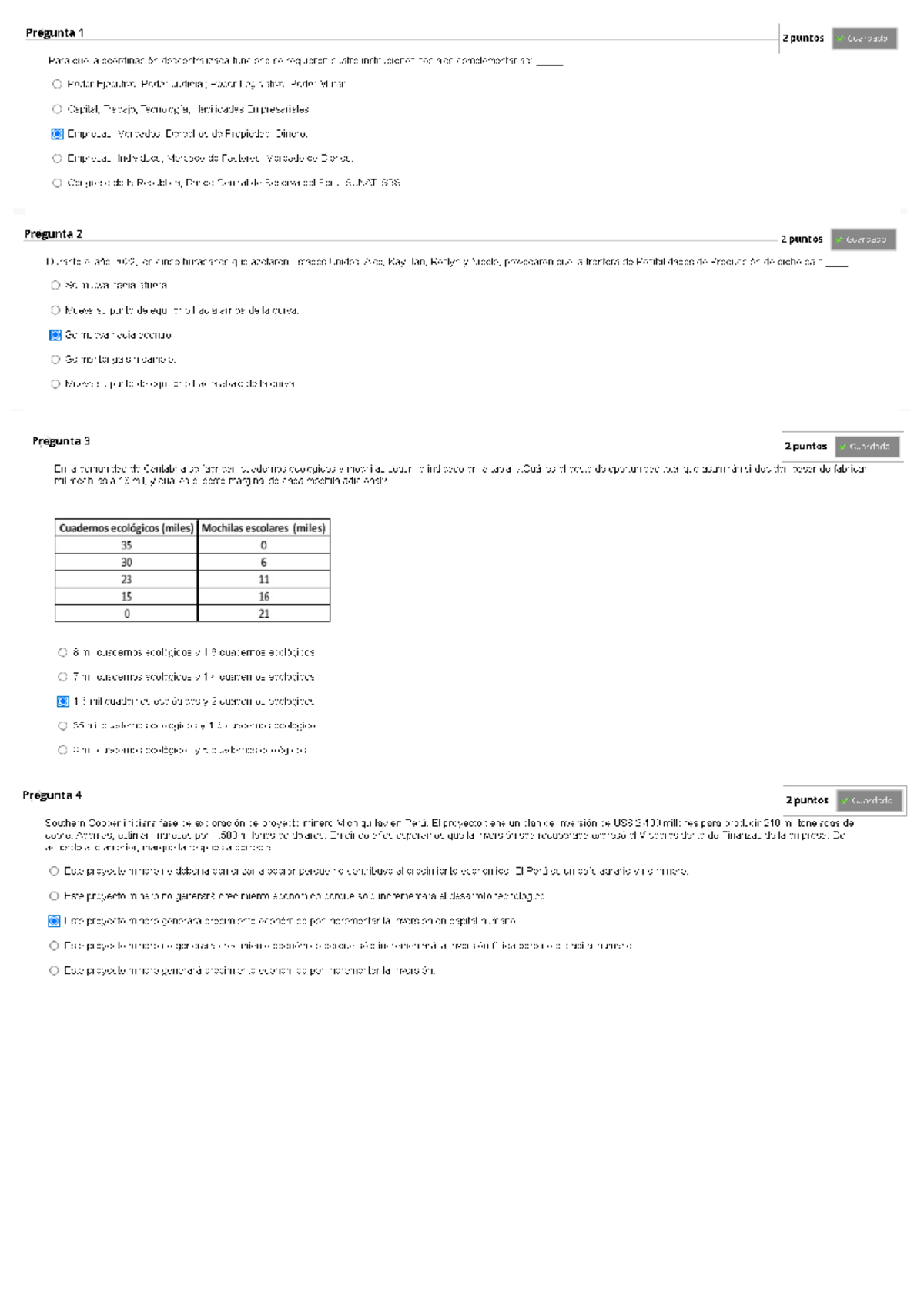 PC1 2023-0 - PC 1 - Pregunta 1 2 puntos Guardado Para que la coordinación descentralizada ...