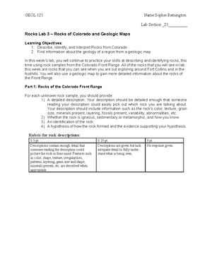 Introduction to Rocks and Rock Processes - Studocu